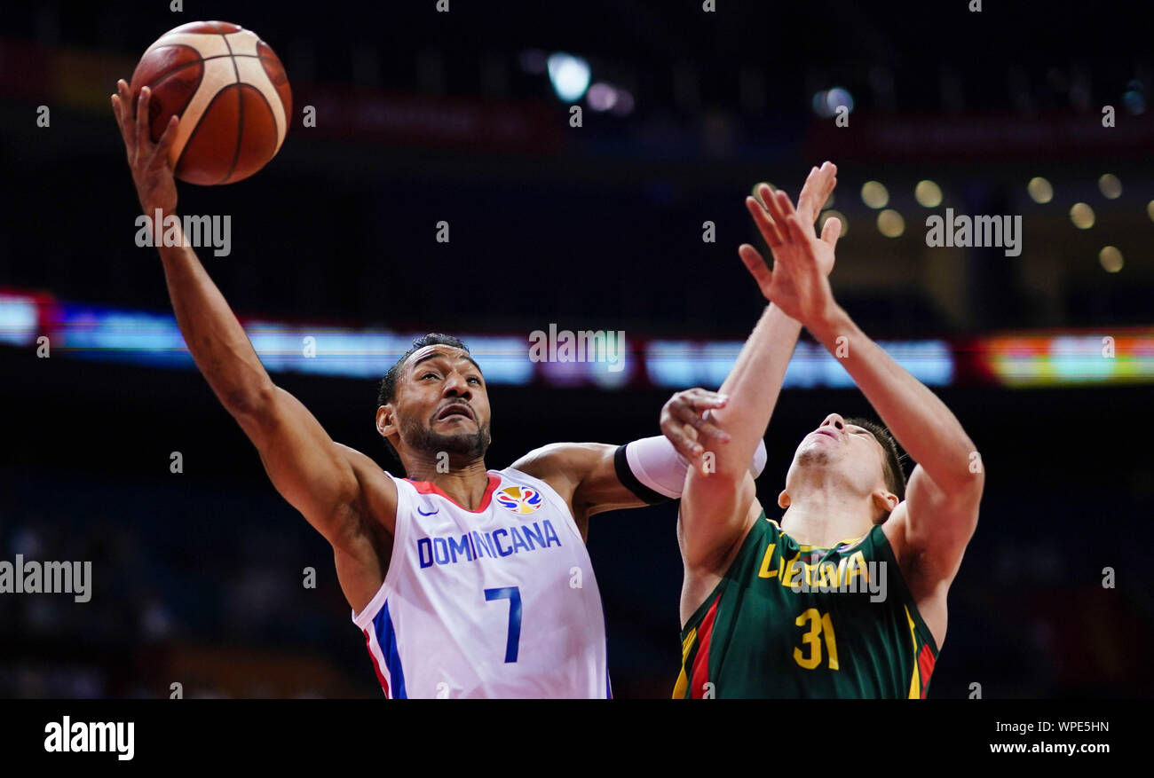 Nanjing, China's Jiangsu Province. 9th Sep, 2019. Sadiel Rojas (L) of ...