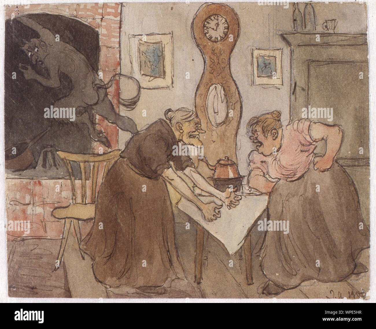 weird creatures vintage art illustration Stock Photo - Alamy