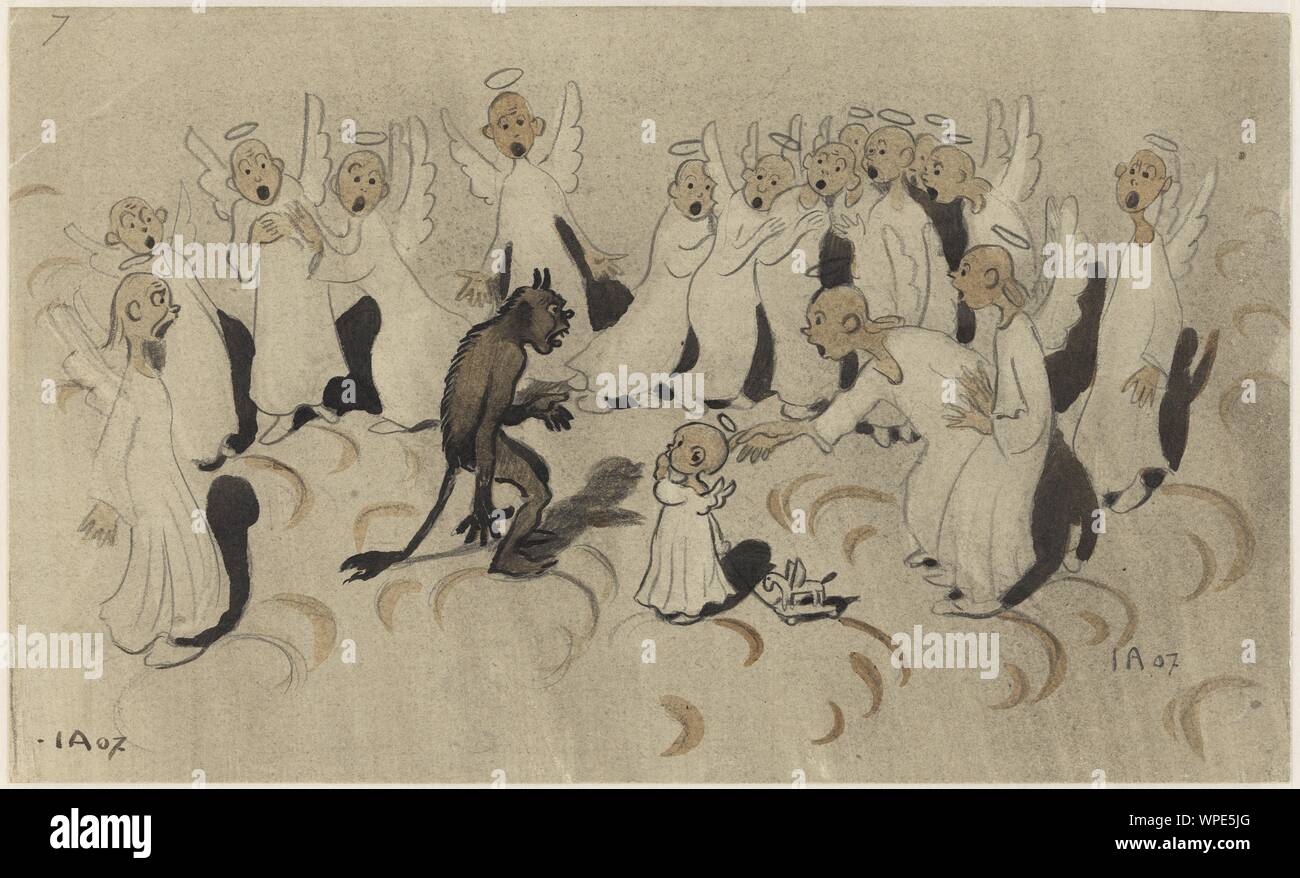 weird creatures vintage art illustration Stock Photo - Alamy