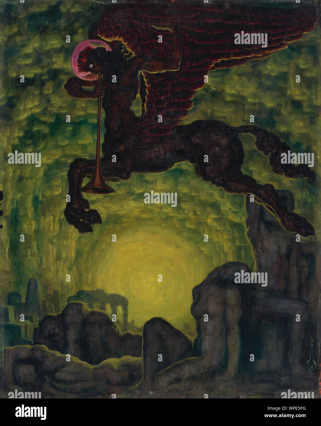 weird creatures vintage art illustration Stock Photo - Alamy