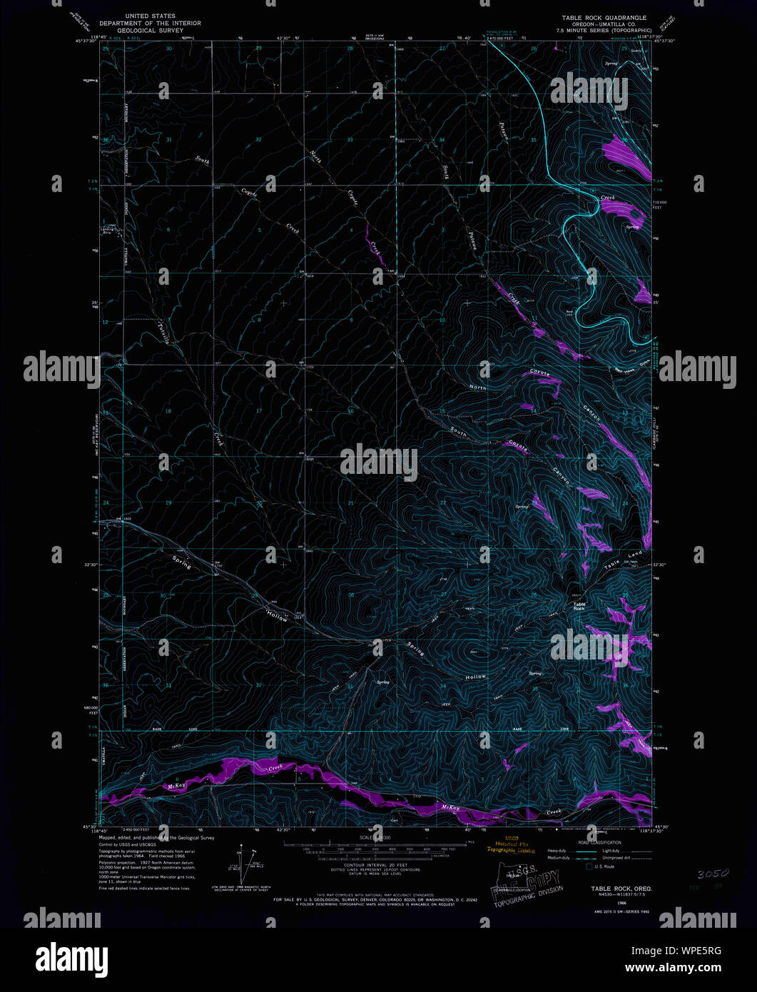 Map of table rock hi-res stock photography and images - Alamy