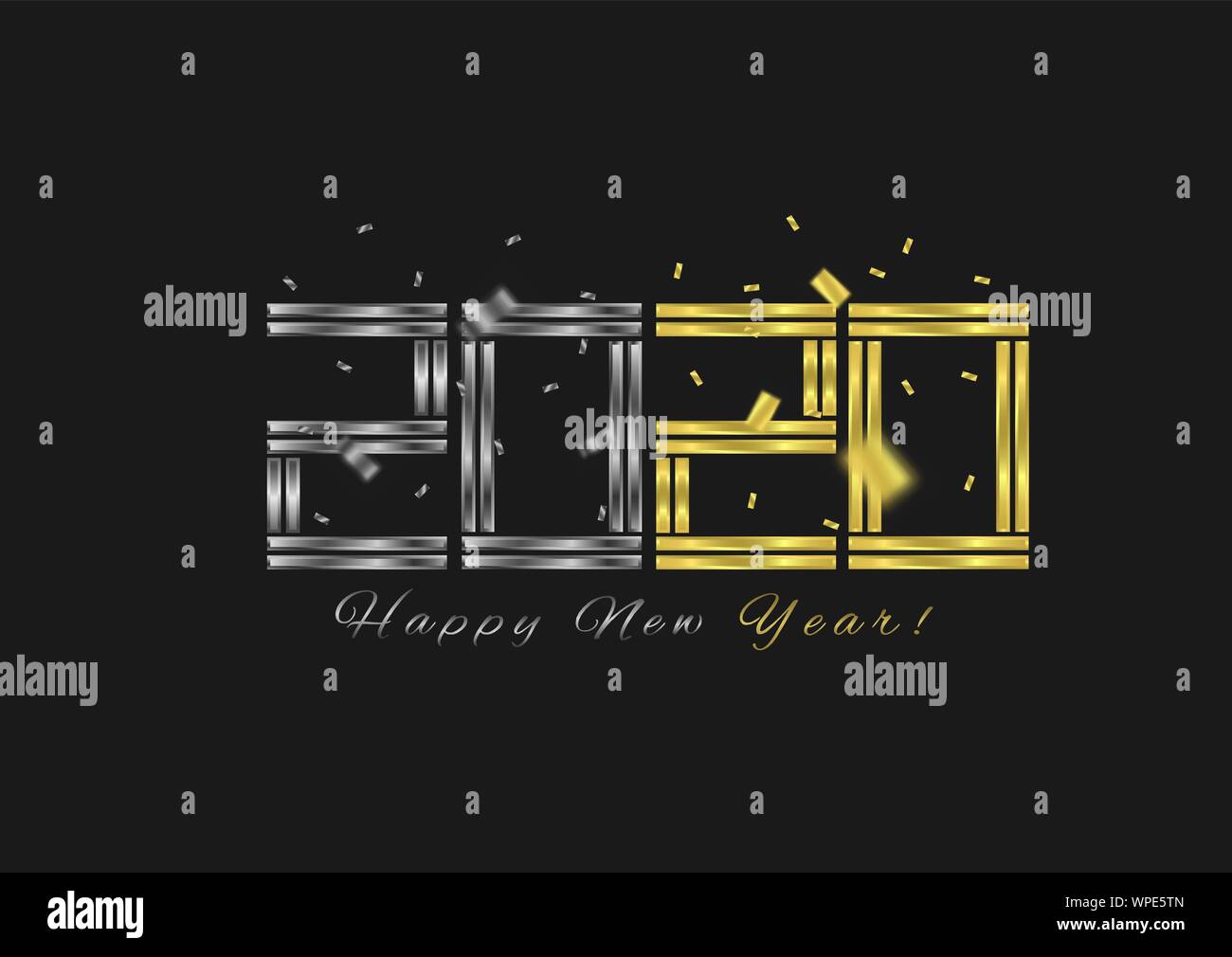 2020 golden numbers illustration Stock Vector Image & Art - Alamy