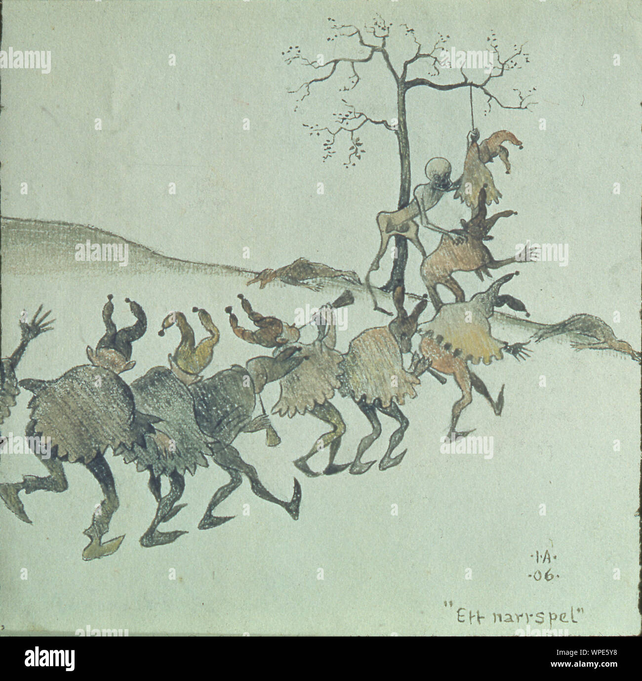 weird creatures vintage art illustration Stock Photo - Alamy