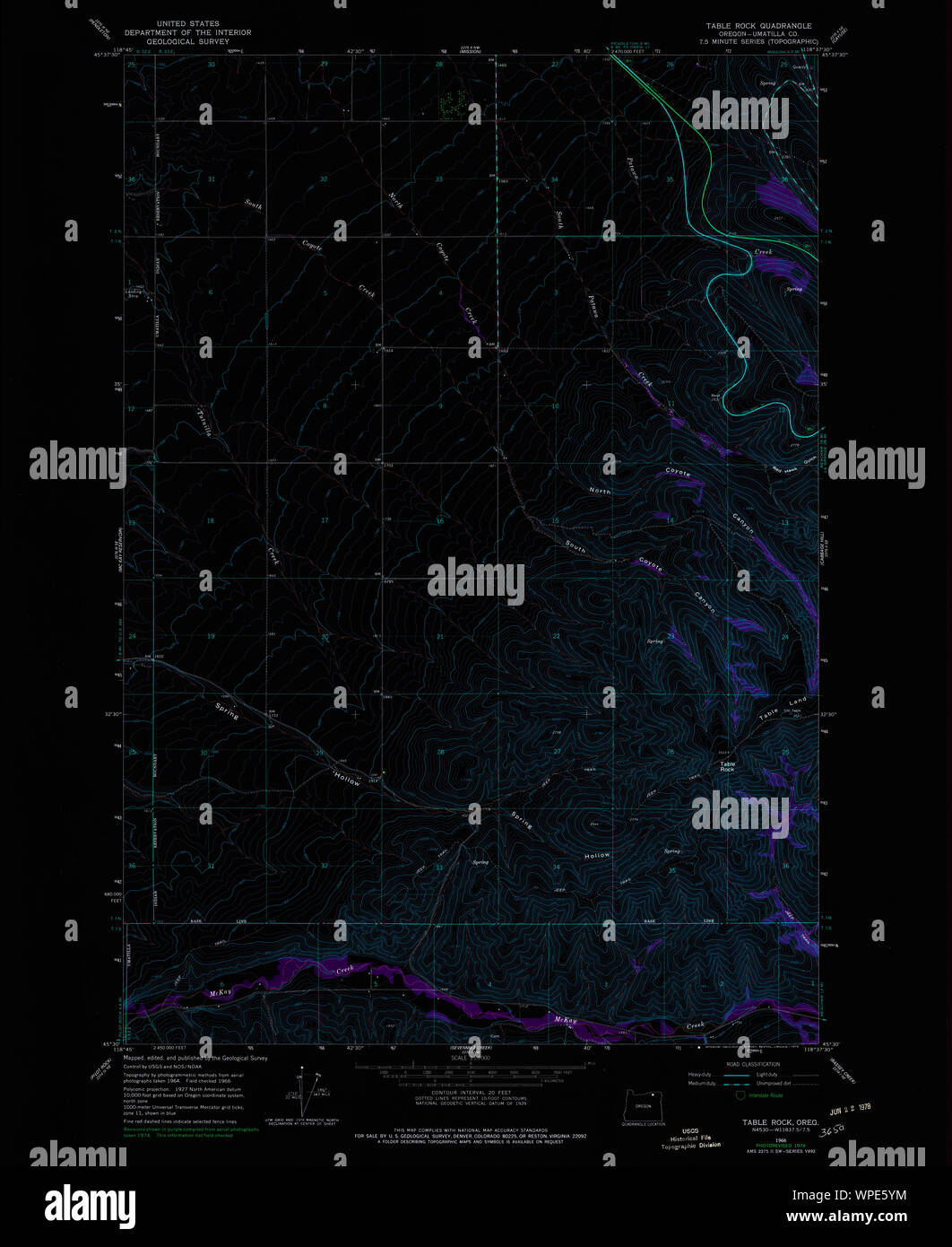 Map of table rock hi-res stock photography and images - Alamy