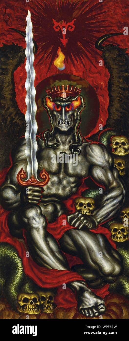 weird creatures vintage art illustration Stock Photo - Alamy