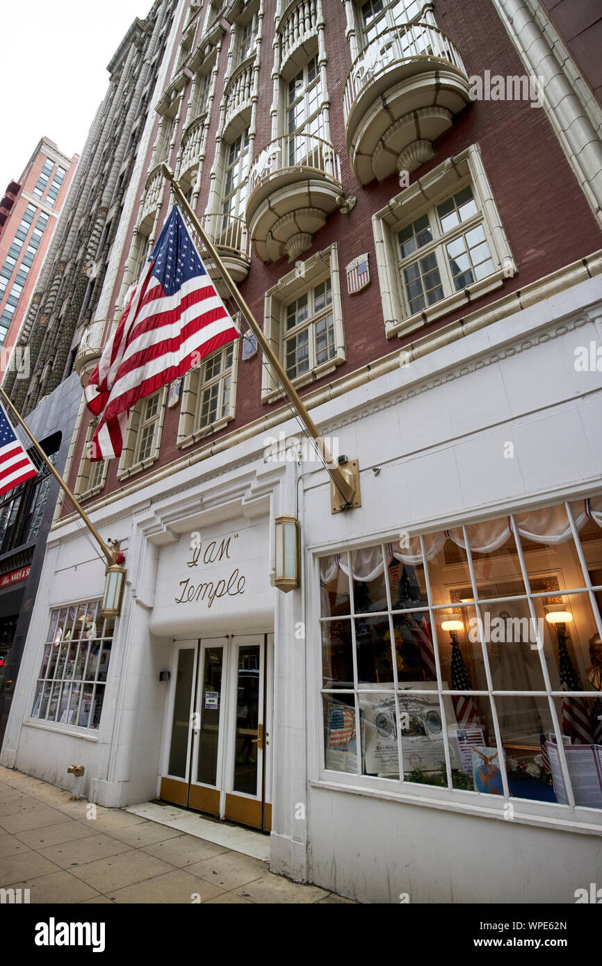 I AM temple building Chicago Illinois USA Stock Photo - Alamy