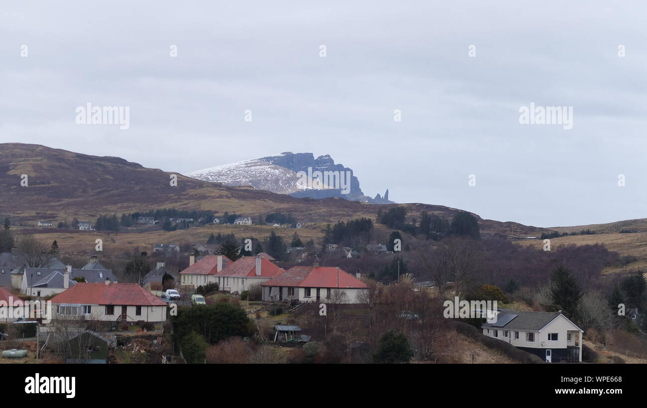 the Old man of Storr viewed from Portree,Skye Stock Photo - Alamy