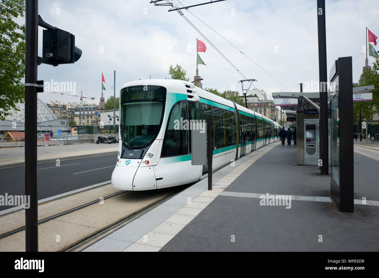 Paris, Tramway T2, Porte de Versailles Stock Photo - Alamy