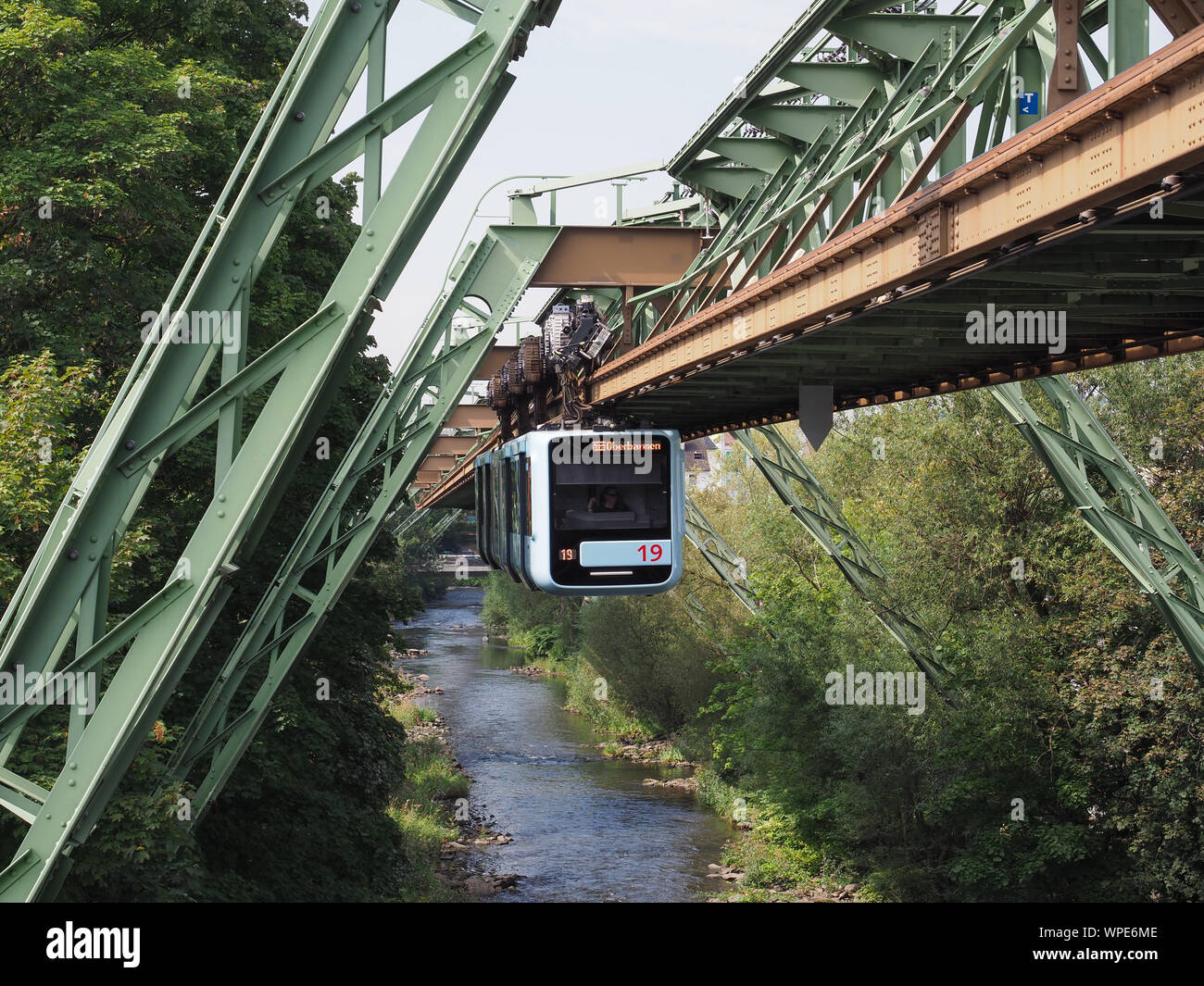 WUPPERTAL, GERMANY - CIRCA AUGUST 2019: Wuppertaler Schwebebahn ...