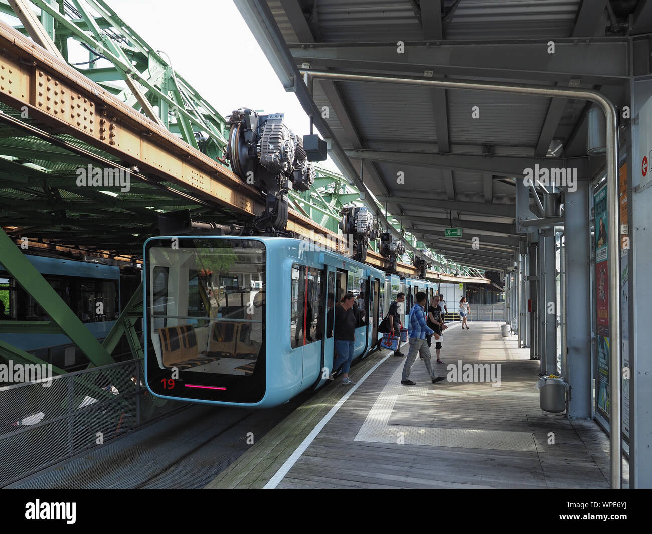 WUPPERTAL, GERMANY - CIRCA AUGUST 2019: Wuppertaler Schwebebahn ...