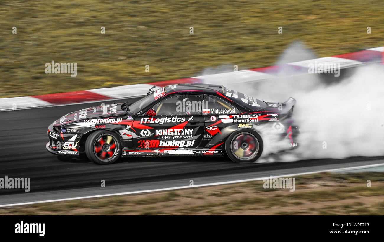 Oschersleben, Germany, August 30, 2019: Sebastian Matuszewski driving a ...