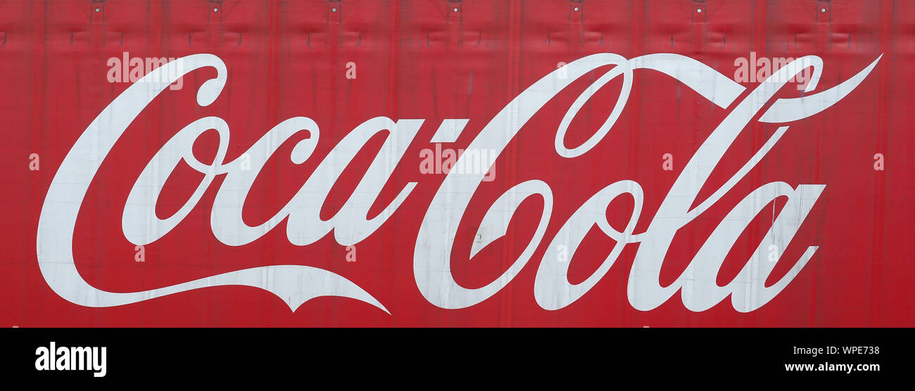 KOELN, GERMANY - CIRCA AUGUST 2019: Coca Cola sign Stock Photo - Alamy