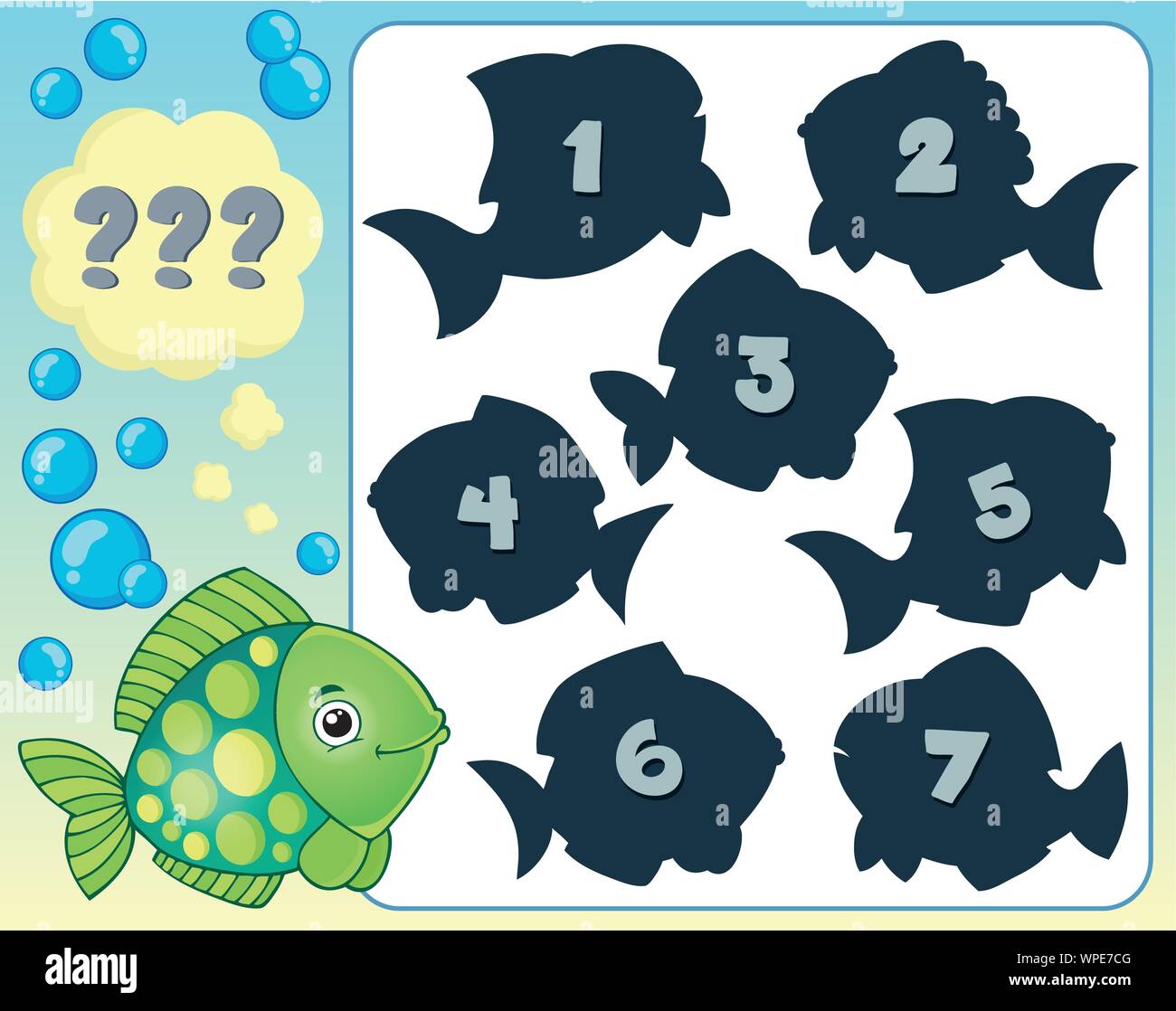 Fish riddle theme image 2 Stock Vector Image & Art - Alamy