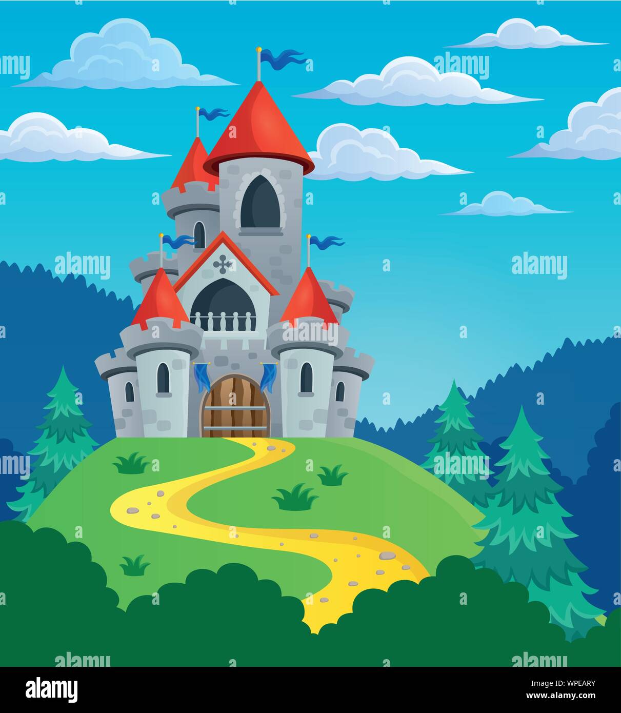 Fairy tale castle theme image 3 Stock Vector Image & Art - Alamy