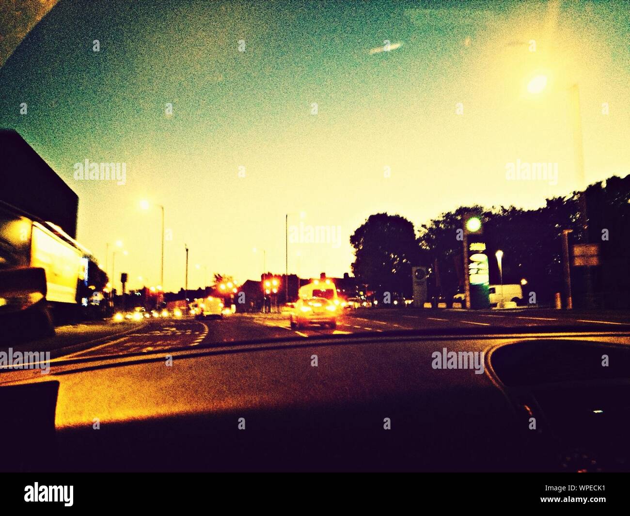 Light inside car night hi-res stock photography and images - Alamy
