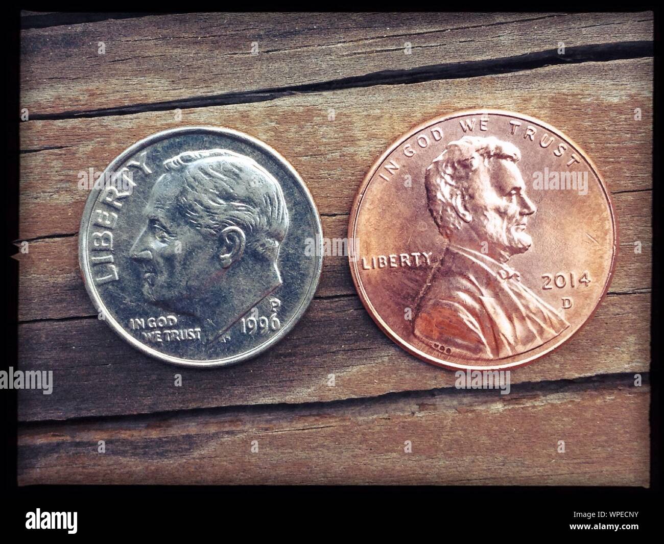 Two coins hi-res stock photography and images - Alamy