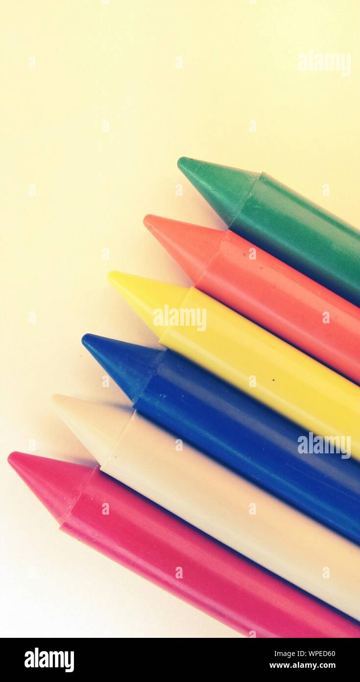 Crayons close up hi-res stock photography and images - Alamy