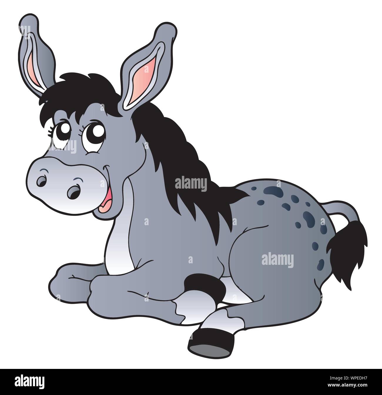 Cartoon lying donkey Stock Vector Image & Art - Alamy
