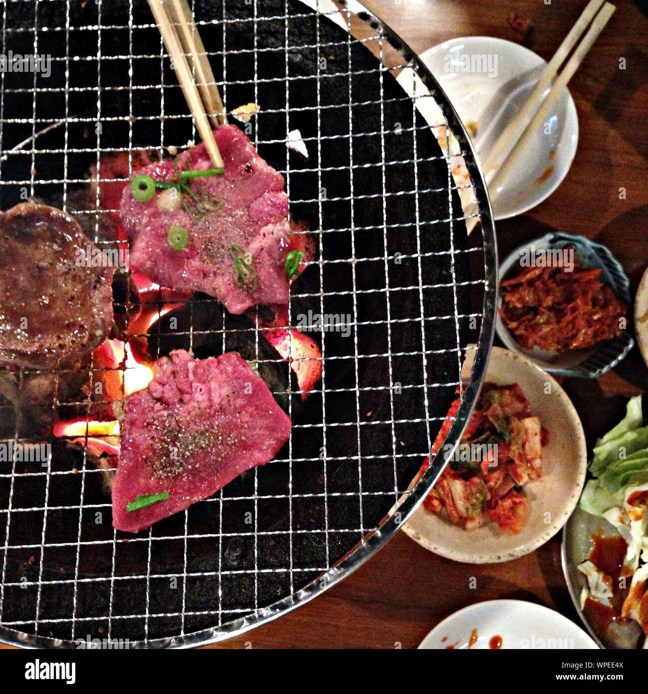 Red barbecue hi-res stock photography and images - Alamy