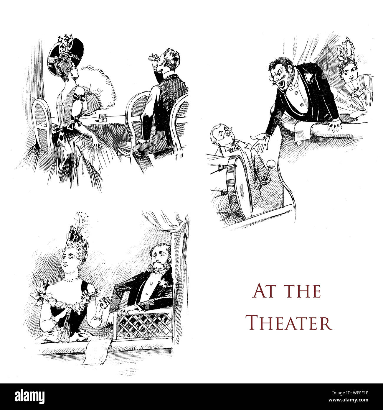 Theater stage cartoon hi-res stock photography and images - Alamy
