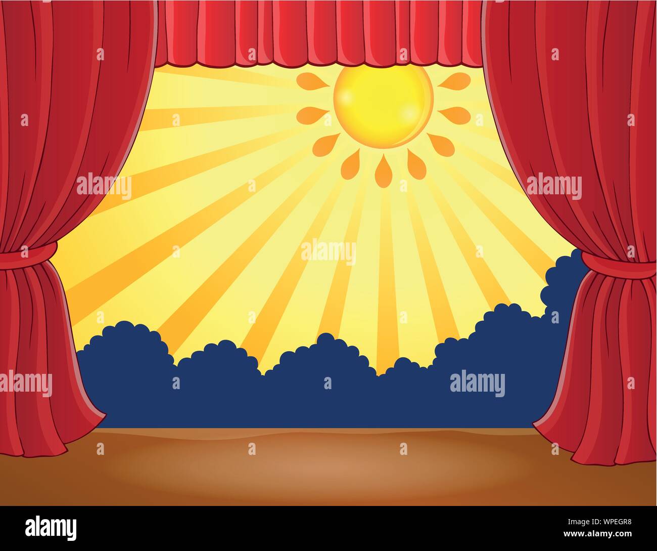 Sunlight curtains Stock Vector Images - Alamy