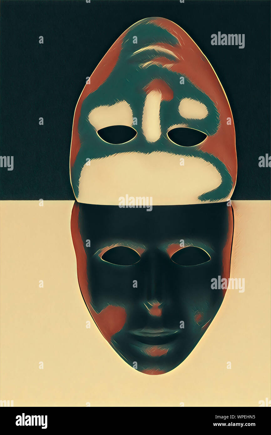 Upside Down Face Illustration High Resolution Stock Photography and ...