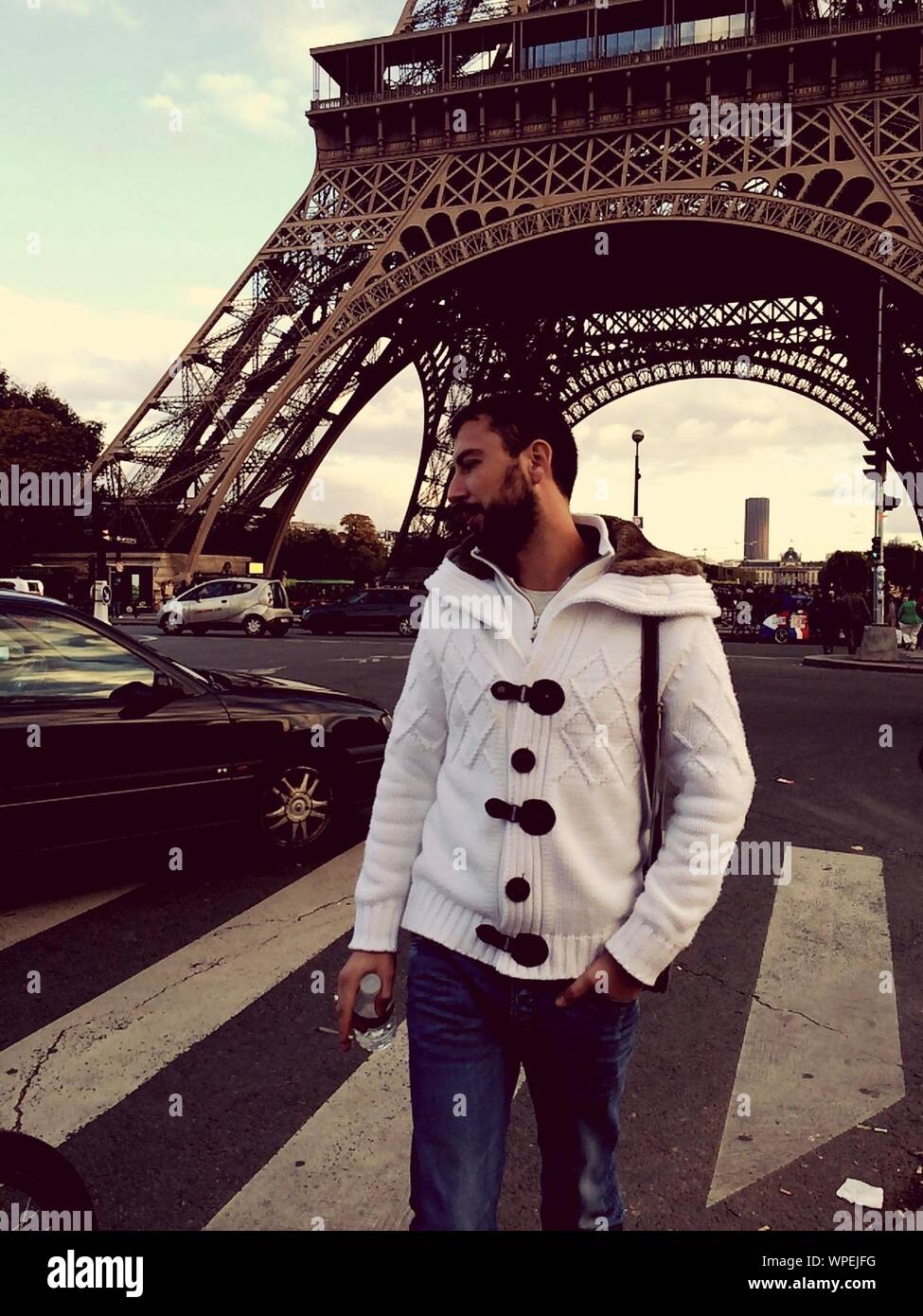 Eiffel tower man hi-res stock photography and images - Alamy