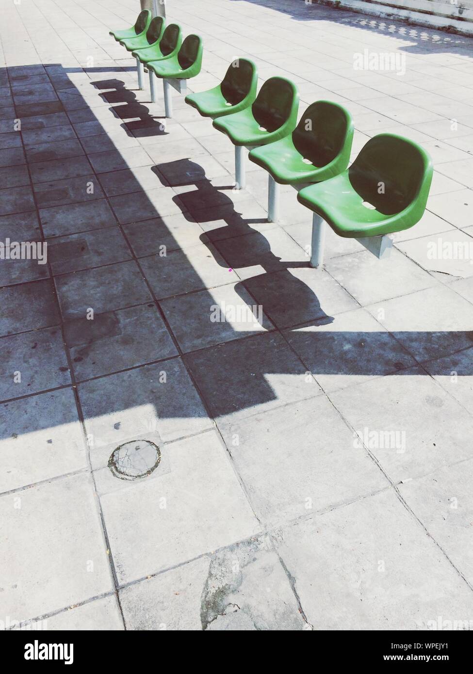 A chair by a bus stop hi-res stock photography and images - Alamy