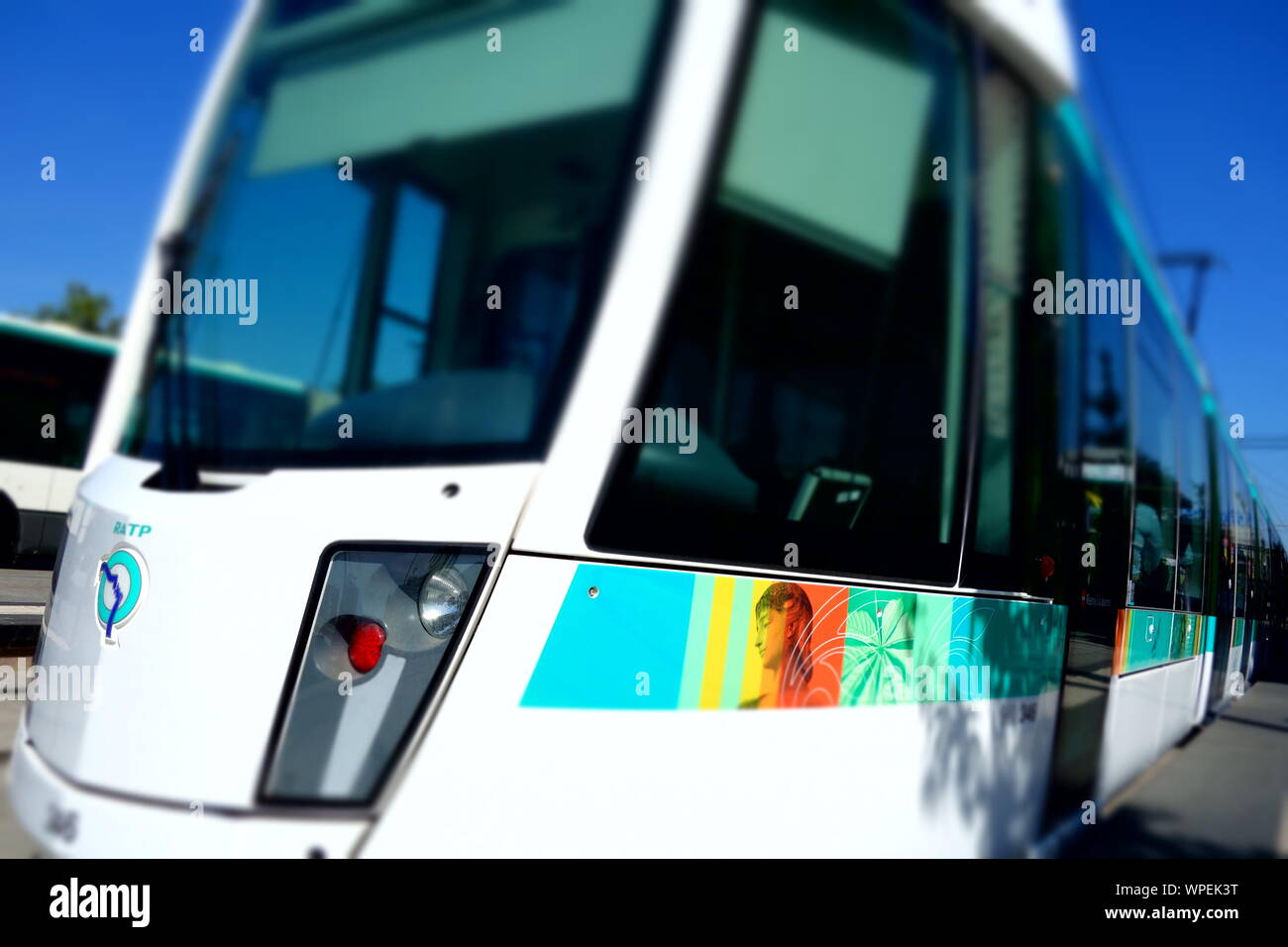 Paris modern tramway t3 hi-res stock photography and images - Alamy