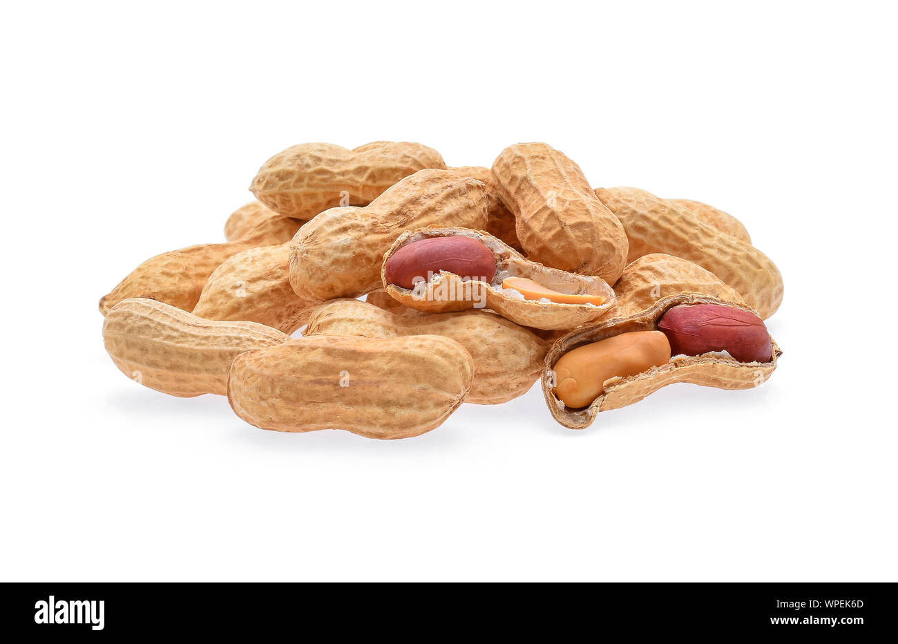 peanuts isolated on white background Stock Photo - Alamy