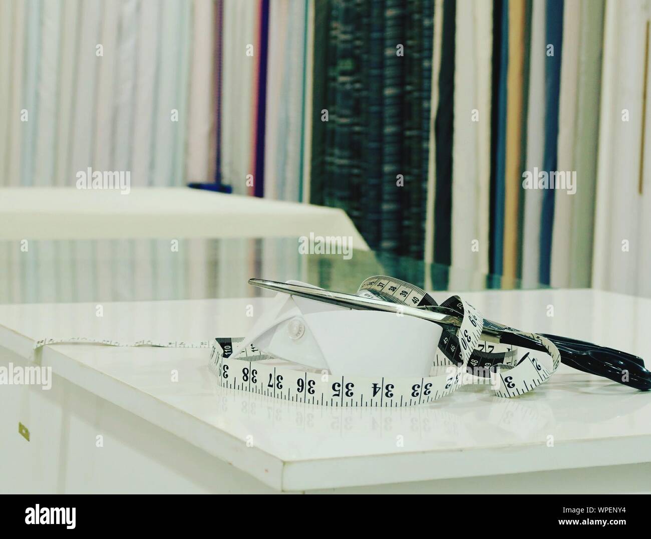 Tape and scissors hi-res stock photography and images - Alamy