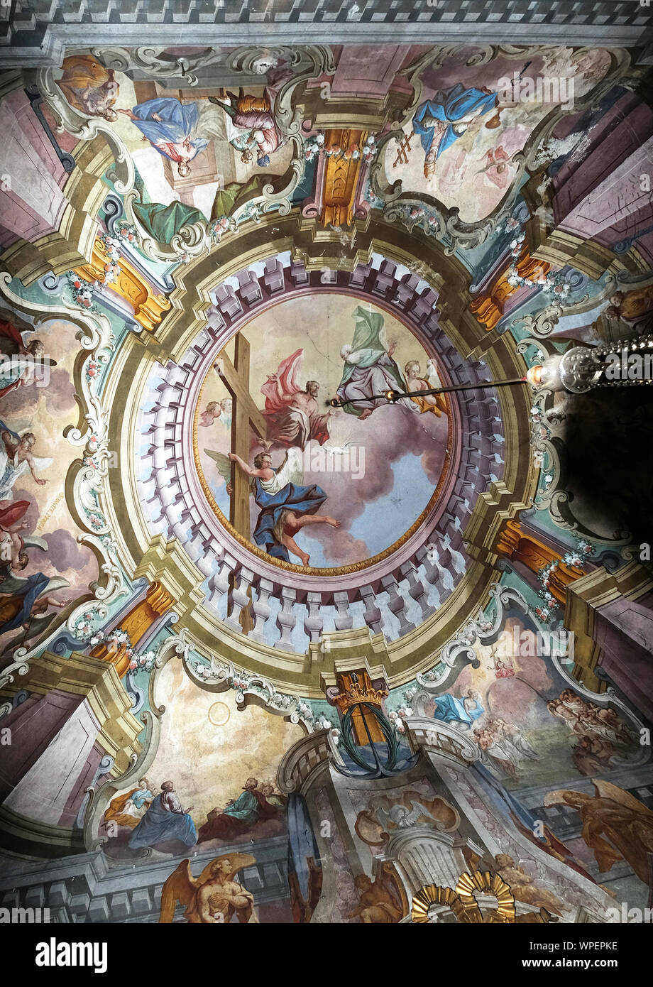 Holy Trinity, fresco on the ceiling of the Saint John the Baptist ...