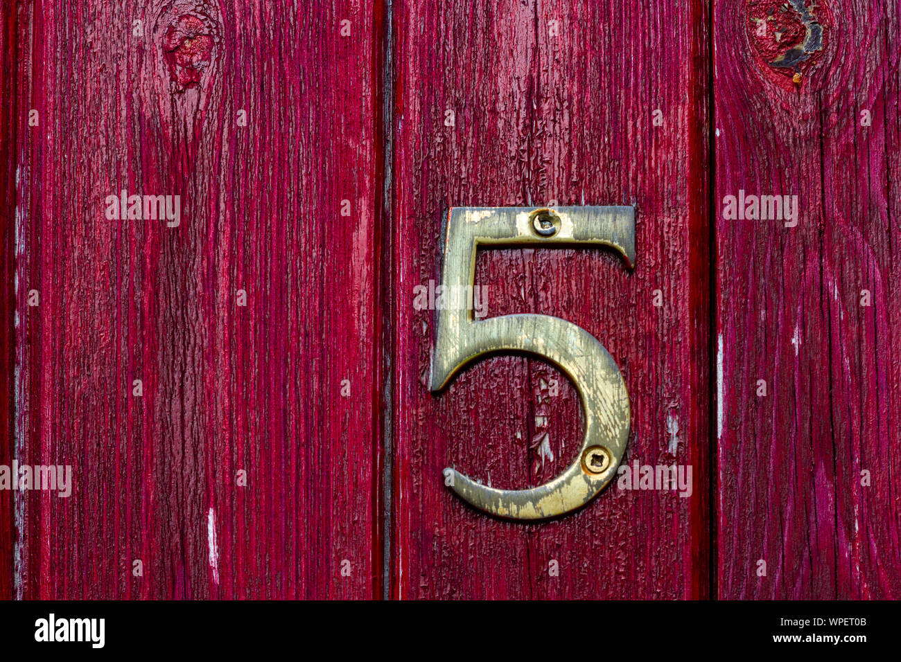 Number 5 door hi-res stock photography and images - Alamy