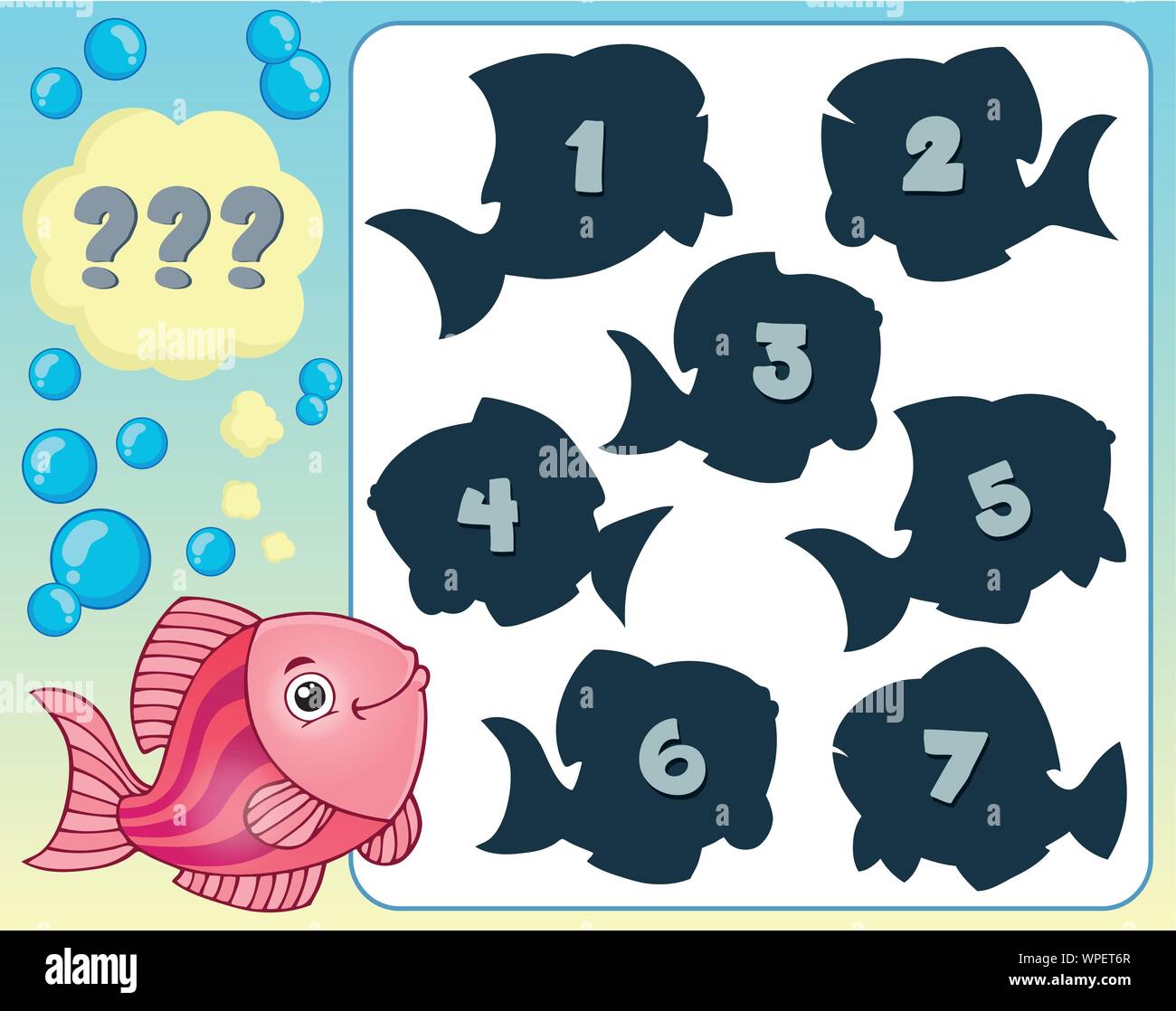 Fish riddle theme image 3 Stock Vector Image & Art - Alamy