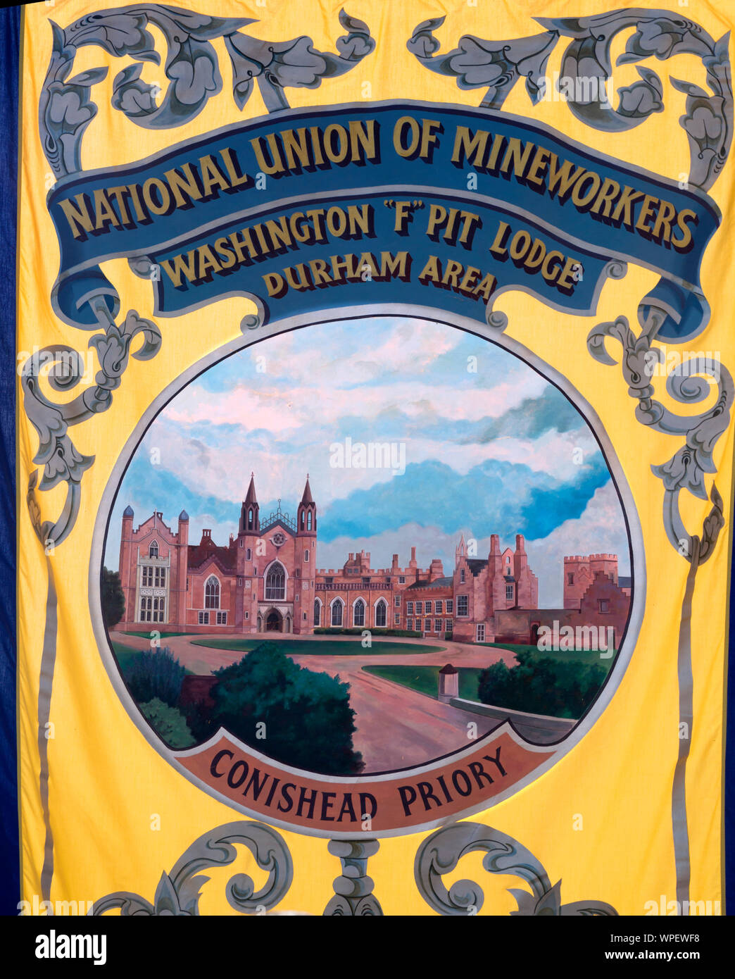 Washington 'F' Pit Lodge Banner at Durham Miners' Gala Stock Photo - Alamy