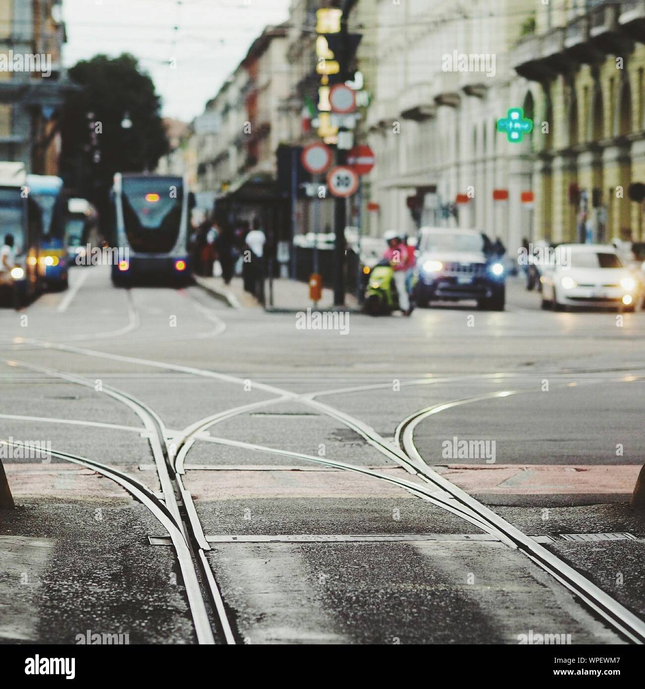 Tramway tracks hi-res stock photography and images - Alamy