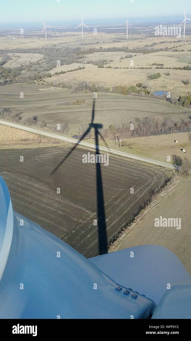 Wind Turbine With Shadow High Resolution Stock Photography and Images ...