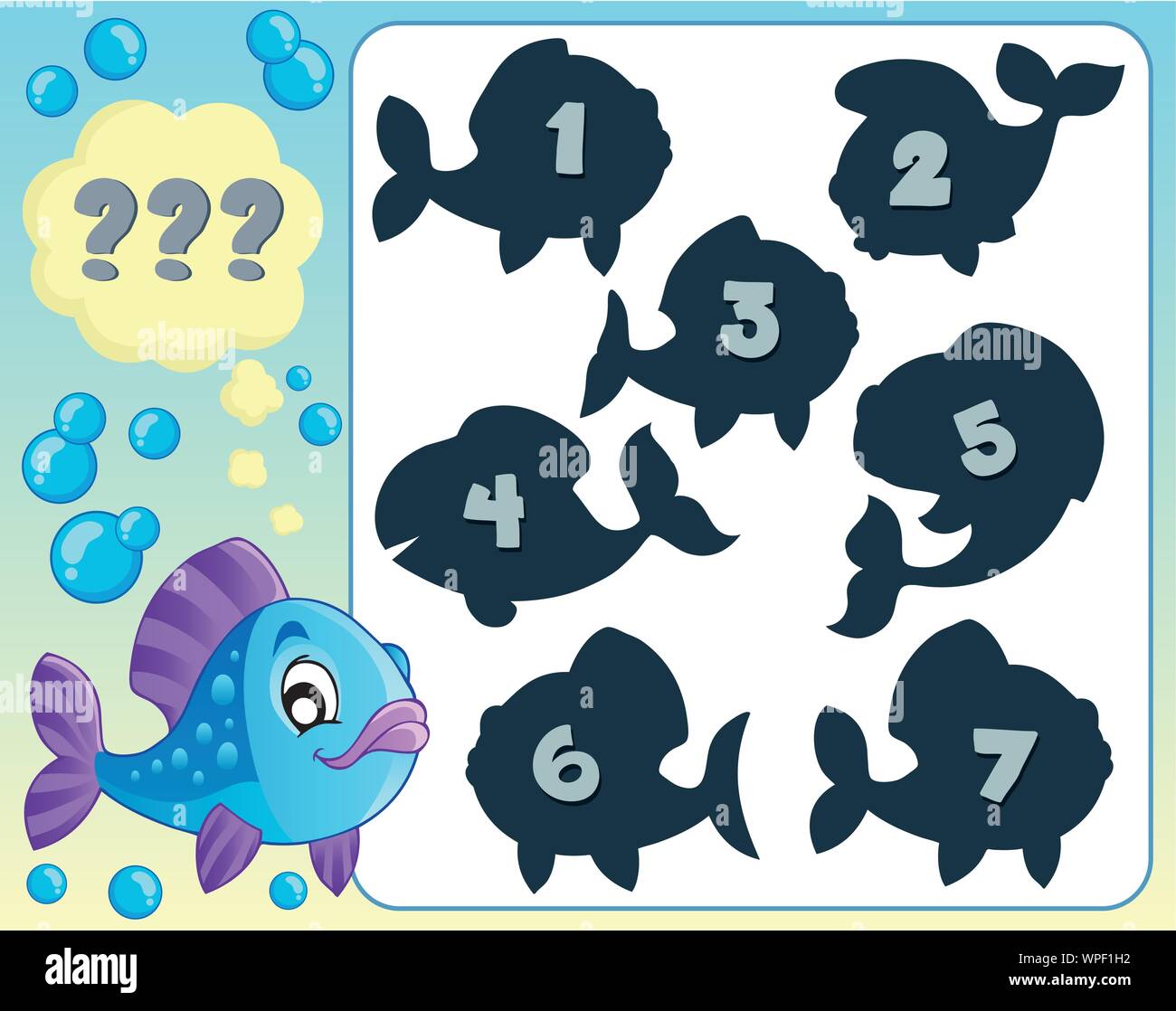 Fish riddle theme image 5 Stock Vector Image & Art - Alamy