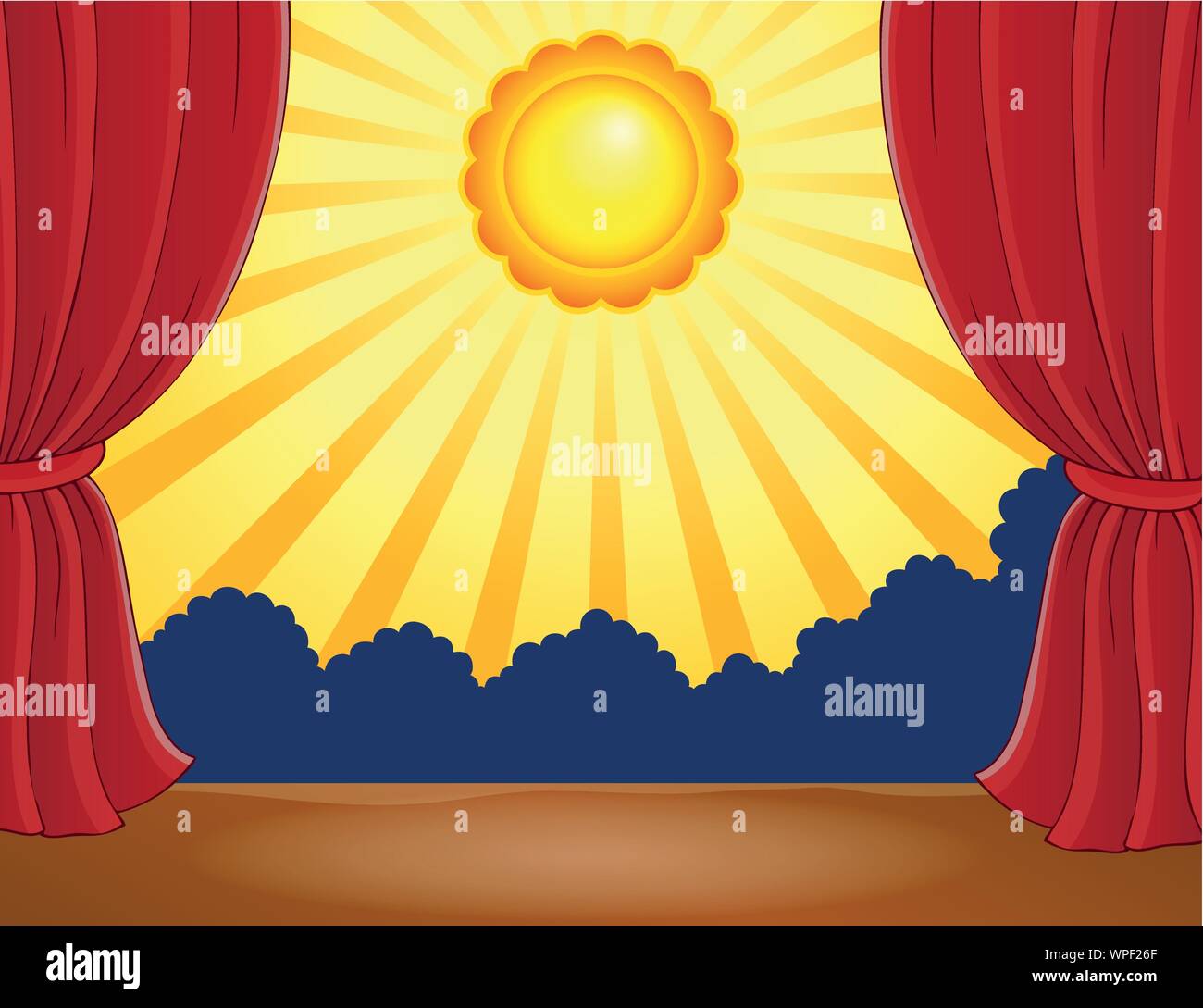 Sunlight curtains Stock Vector Images - Alamy