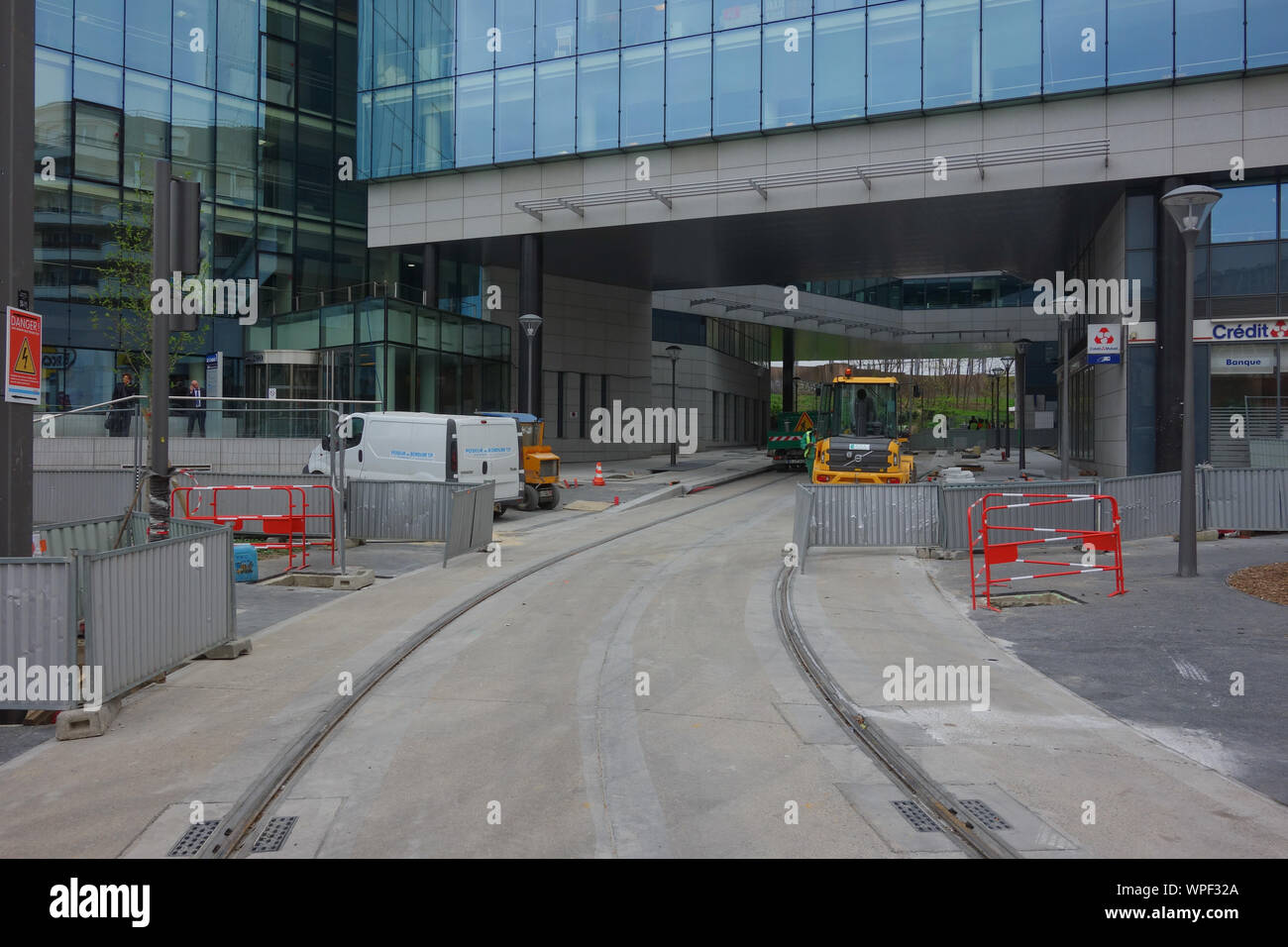 Paris, Spurbus System Translohr, T6 Stock Photo - Alamy