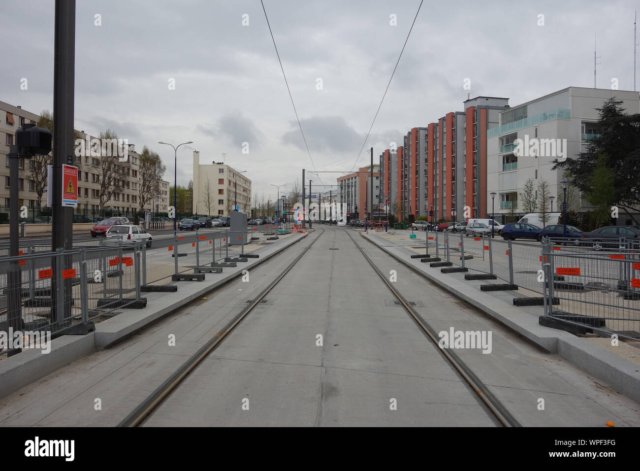Paris, Spurbus System Translohr, T6 Stock Photo - Alamy