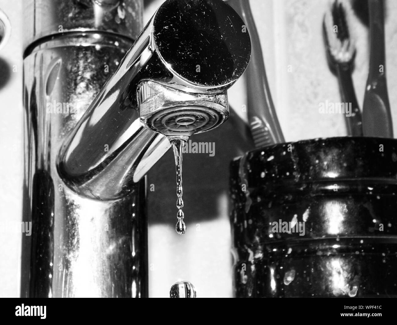 Dripping water droplet hi-res stock photography and images - Alamy