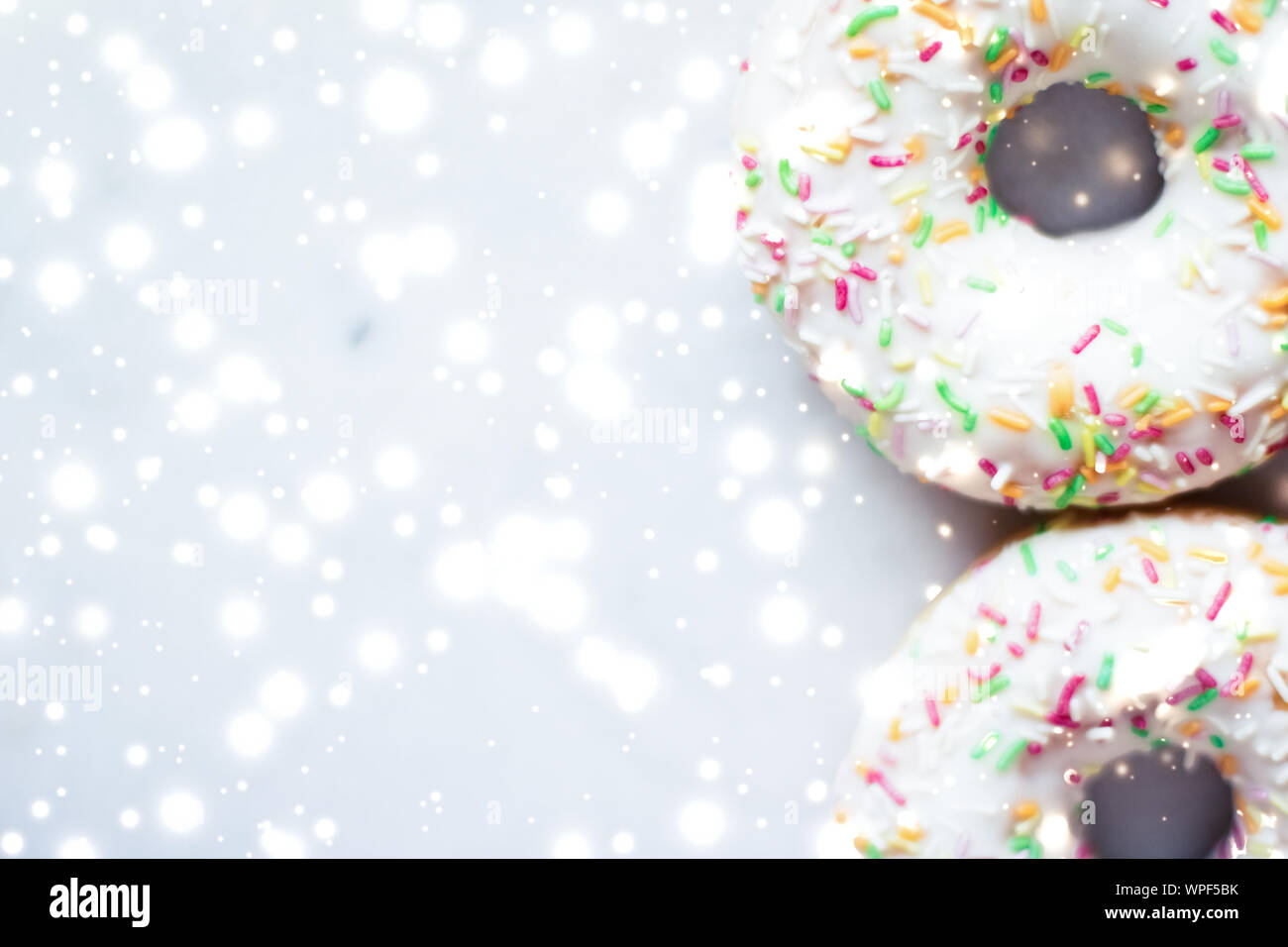 Christmas time, sweet dessert and festive menu concept - Colourful ...
