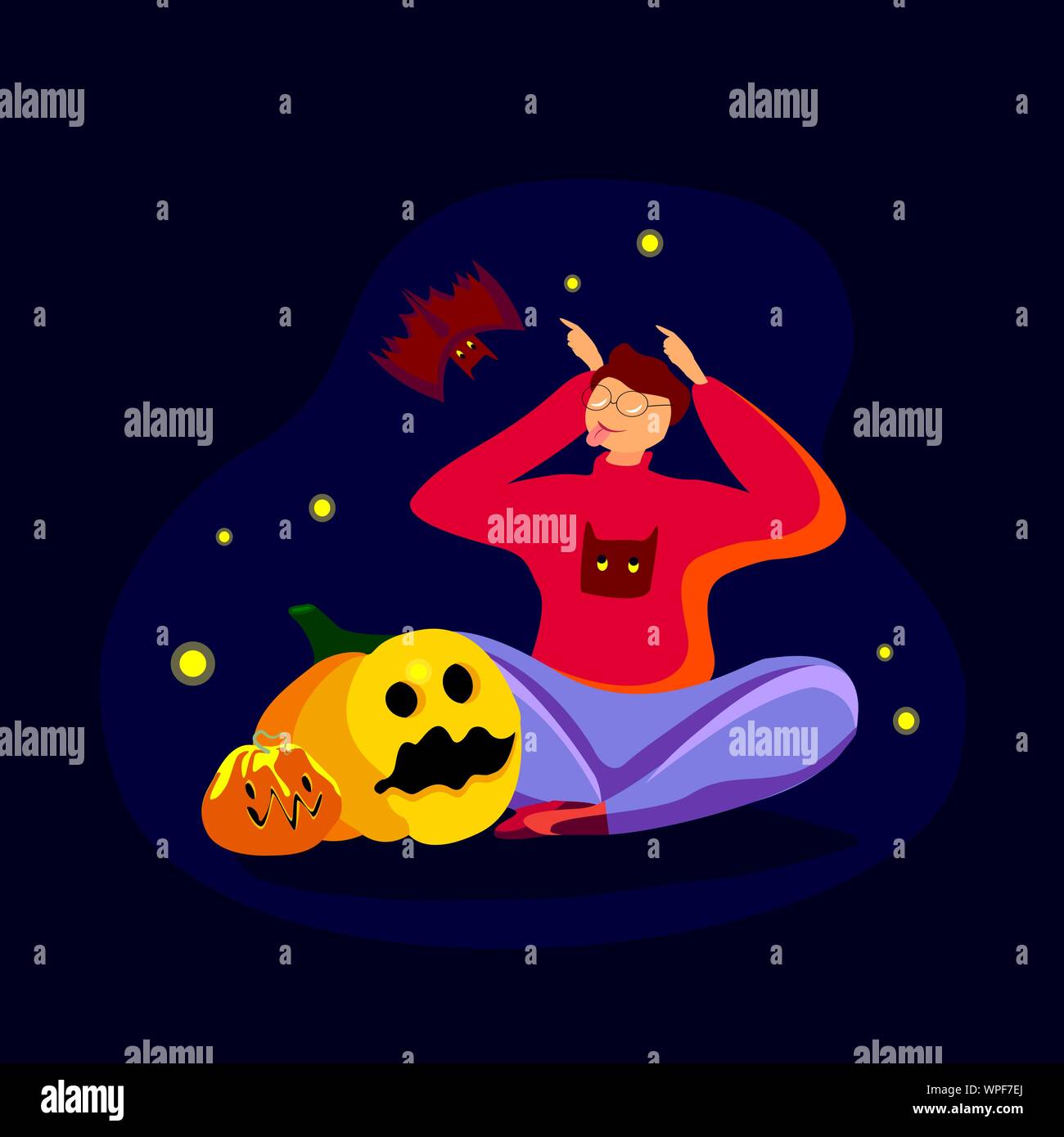 Frightening frighten Stock Vector Images - Alamy
