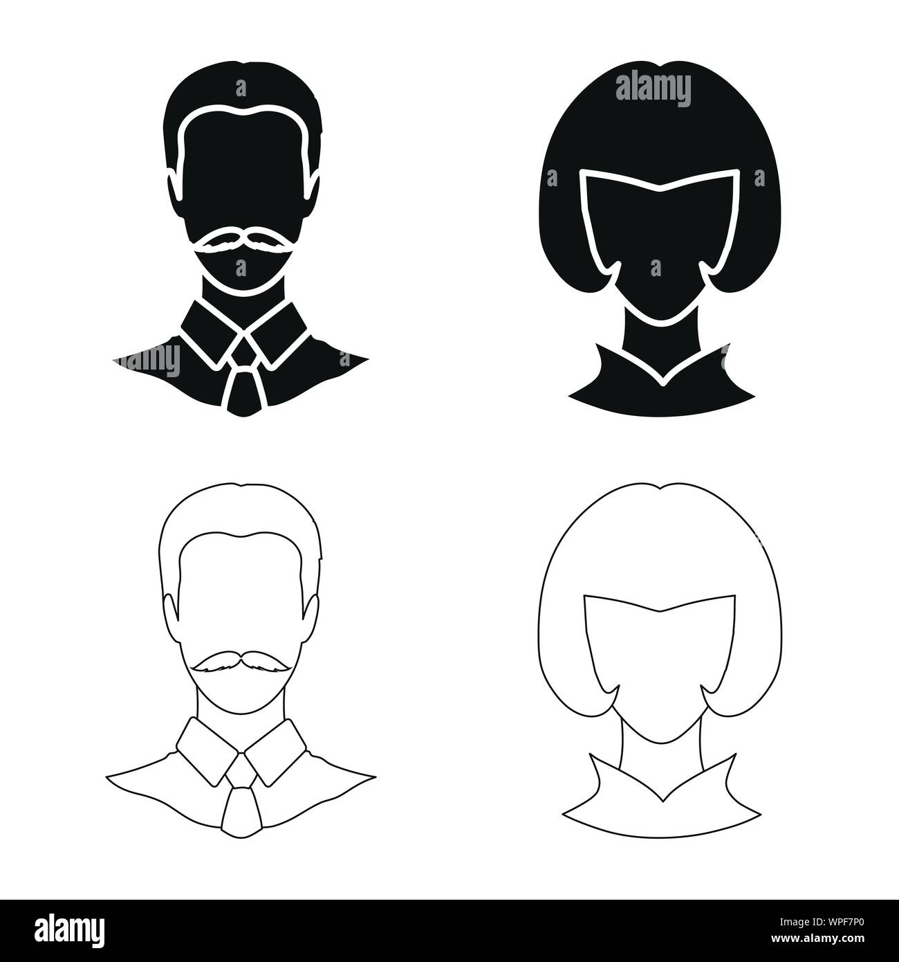 Vector design of professional and photo symbol. Collection of ...