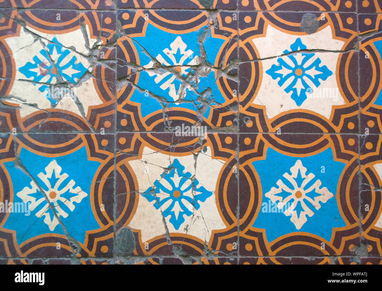 Traditional ornamental tilework. Old beautiful ceramic tiles Stock ...