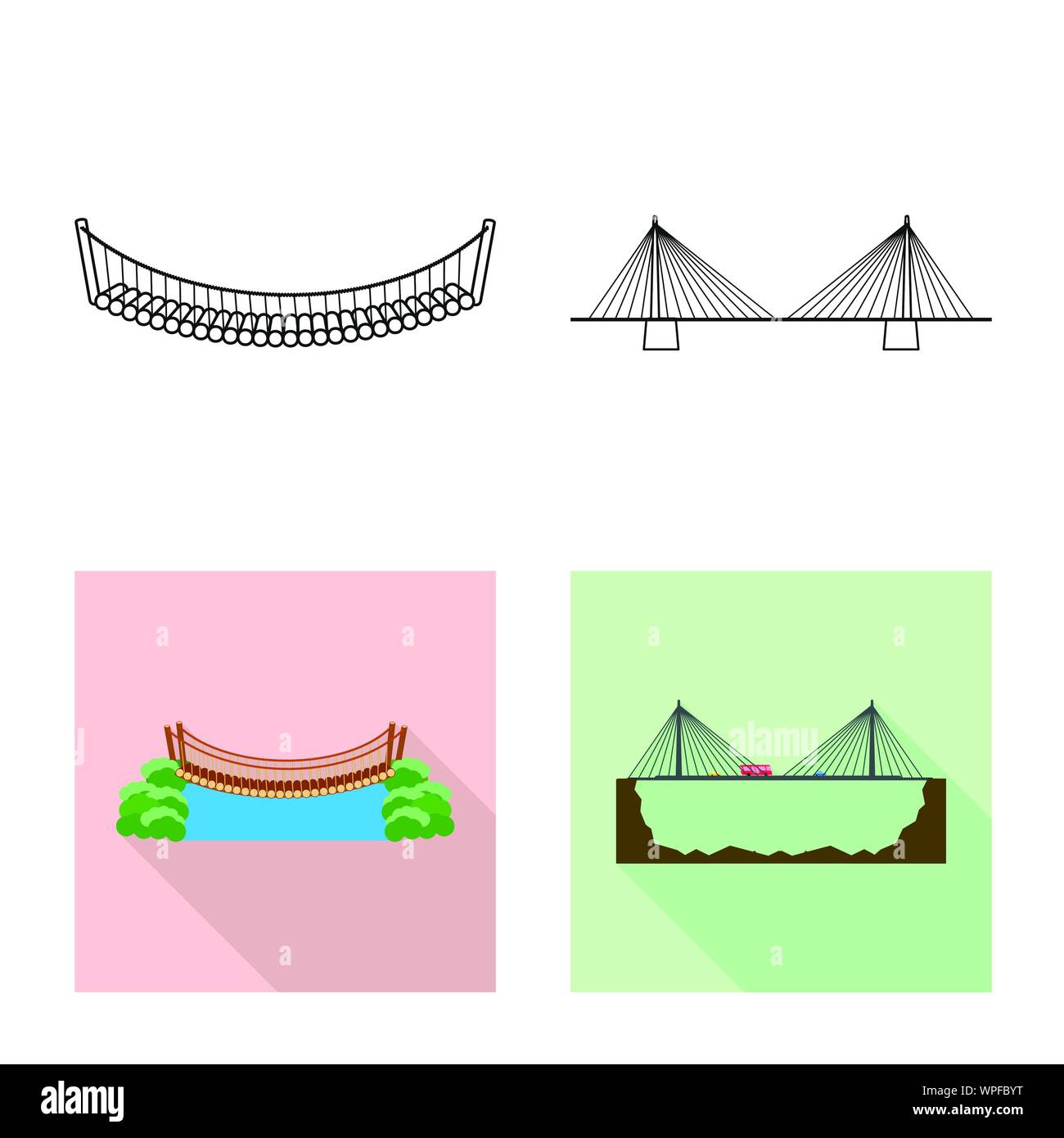 Vector design of connection and design logo. Collection of connection and side vector icon for ...