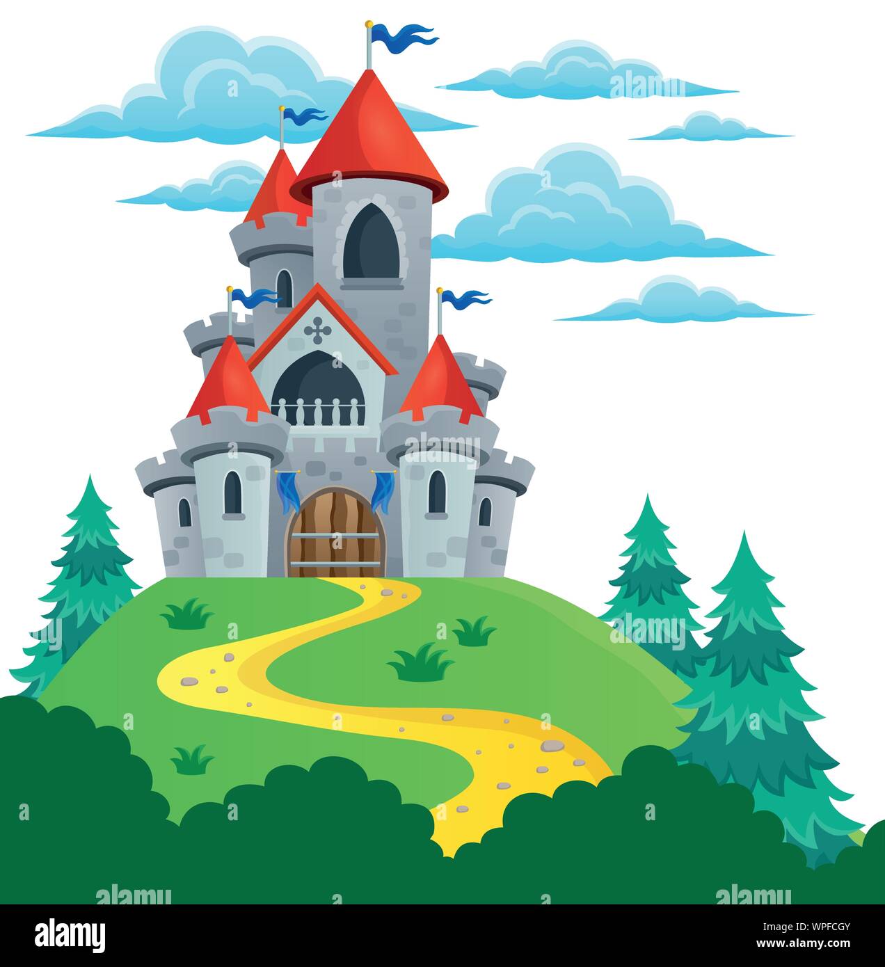Fairy tale castle theme image 2 Stock Vector Image & Art - Alamy