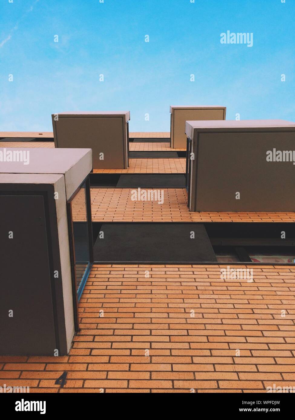 Brick balconies hi-res stock photography and images - Alamy