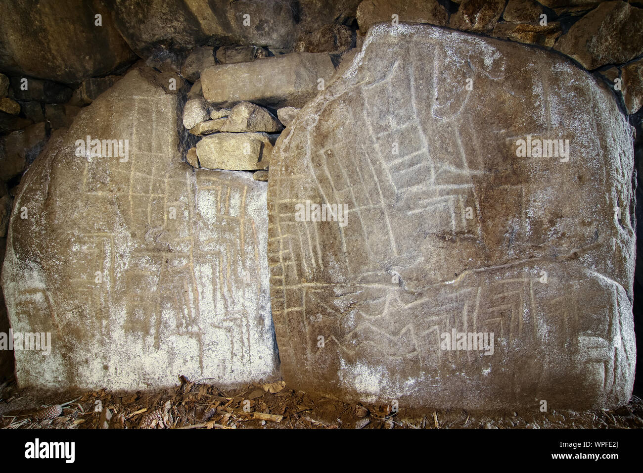 Neolithic rock art carved hi-res stock photography and images - Alamy